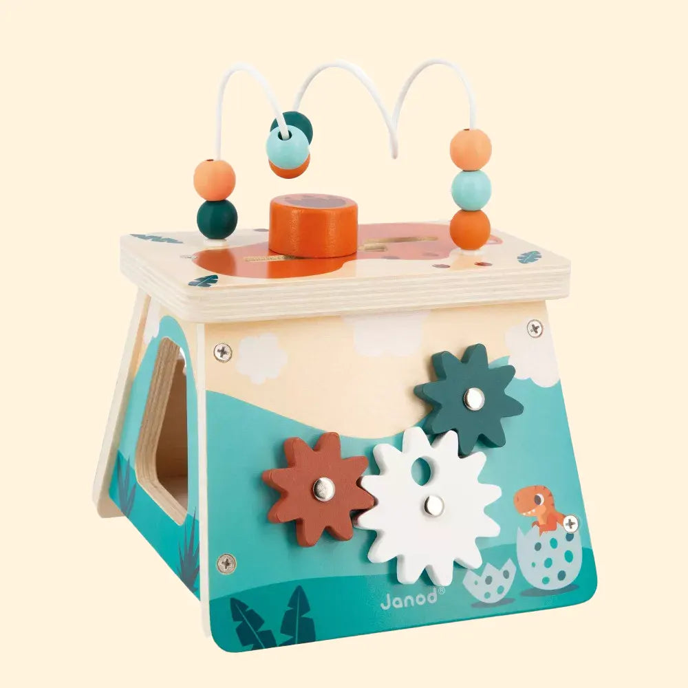 Janod Dinosaur Multi-Activity Volcano Activity Cube – Zidar Kid