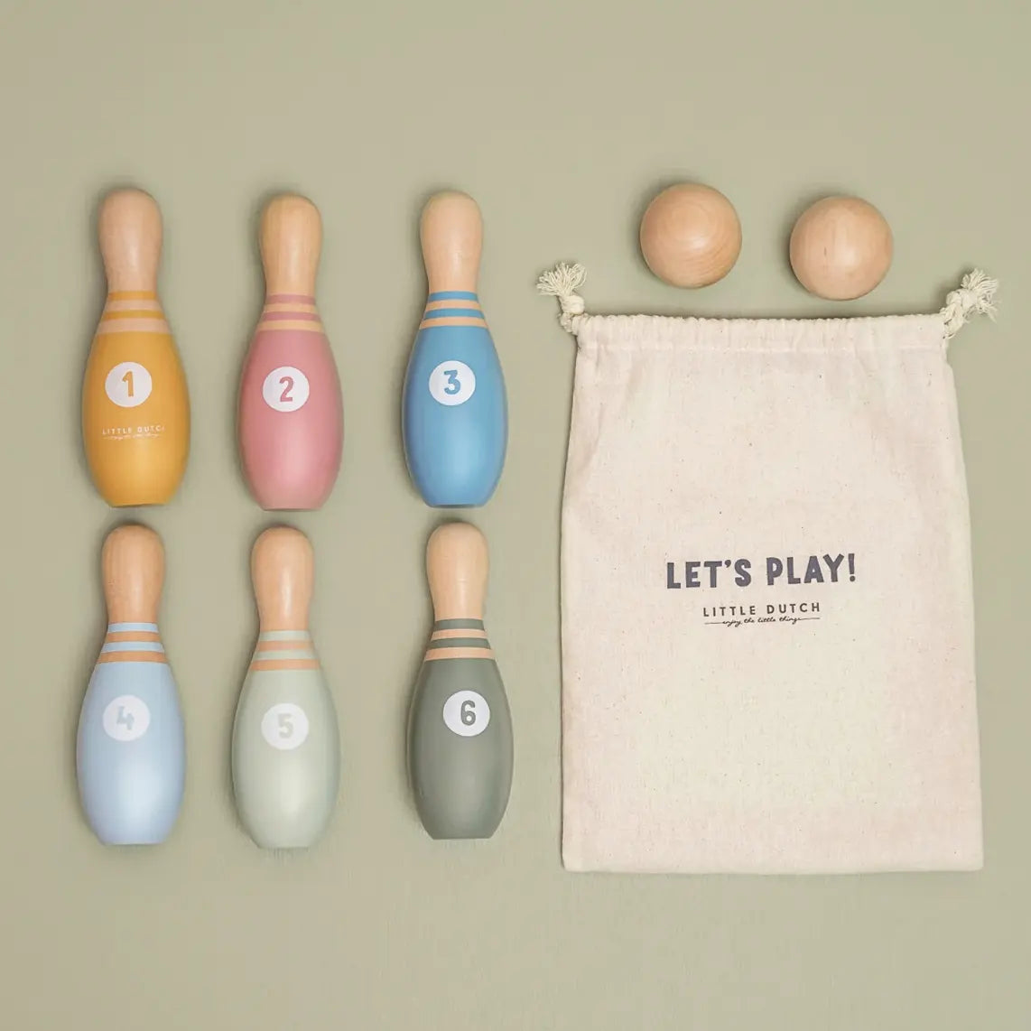 Little Dutch Wooden Bowling Set – Zidar Kid
