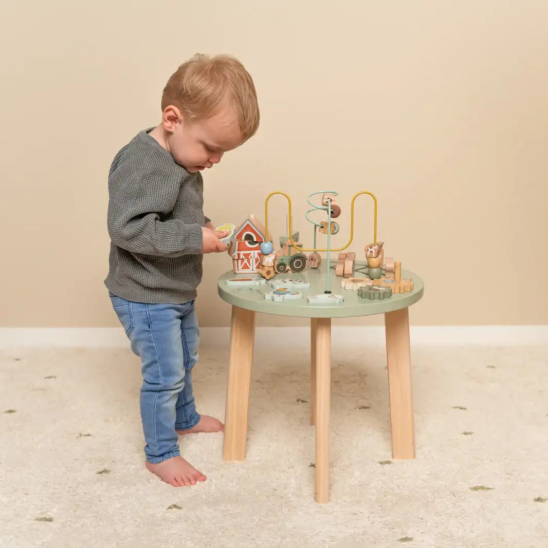 Little Dutch Little Farm Wooden Activity Table – Zidar Kid