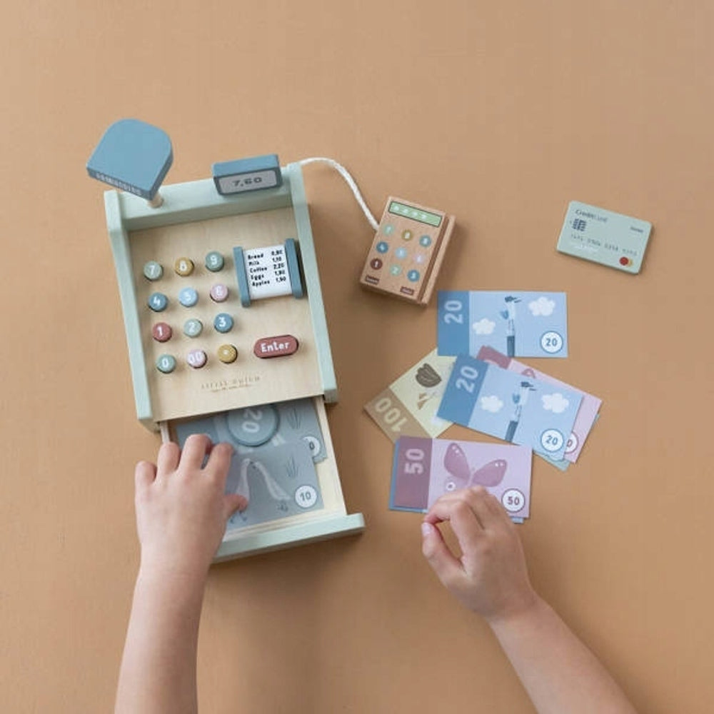 Little Dutch Cash Register with Scanner Pretend Play Set – Zidar Kid