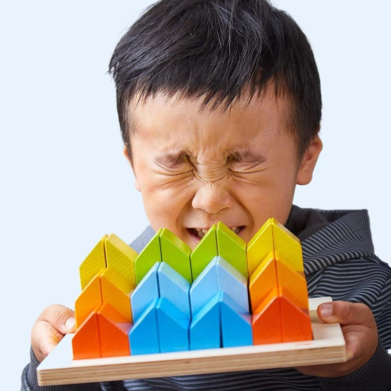 HABA 3D Wooden Blocks Arranging & Sorting Game – Zidar Kid